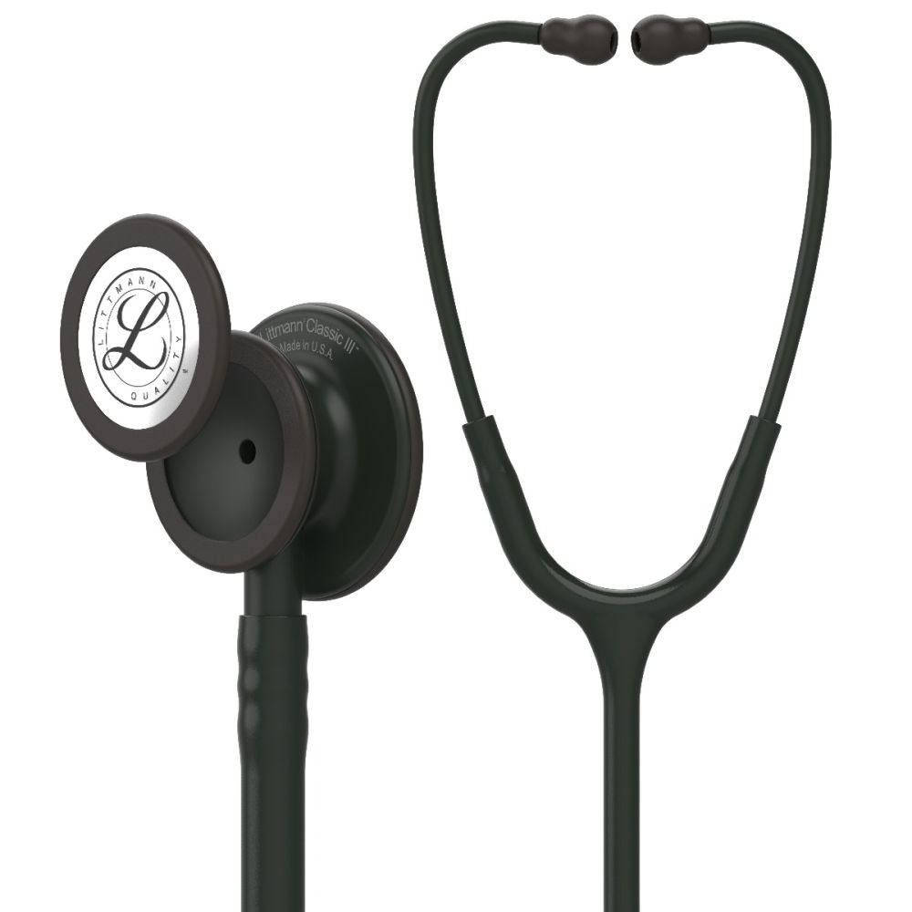 5803 3M™ Littmann® Classic III™ Monitoring Stethoscope, Black Edition ...